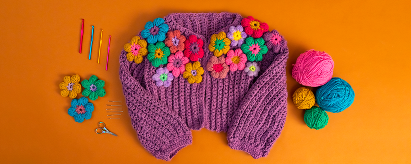 Online Course - Colorful Crochet: Make a Floral Sweater (Relmü Tejidos ...