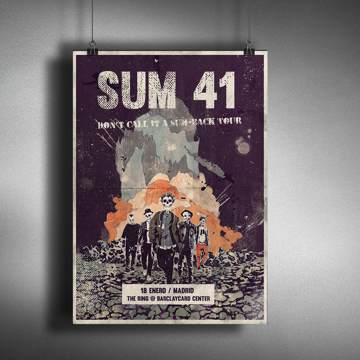 SUM 41- Don't Call It A Sum-Back Tour Poster | Domestika